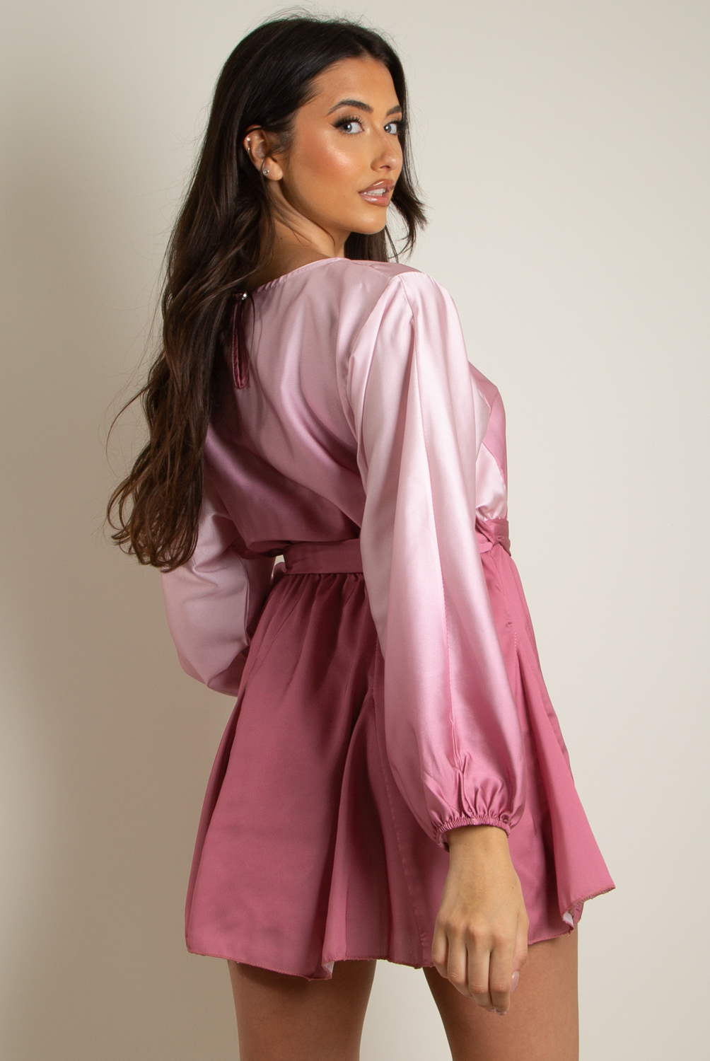 Dual Tone Front Knotted Mini Dress - Buy Fashion Wholesale in The UK