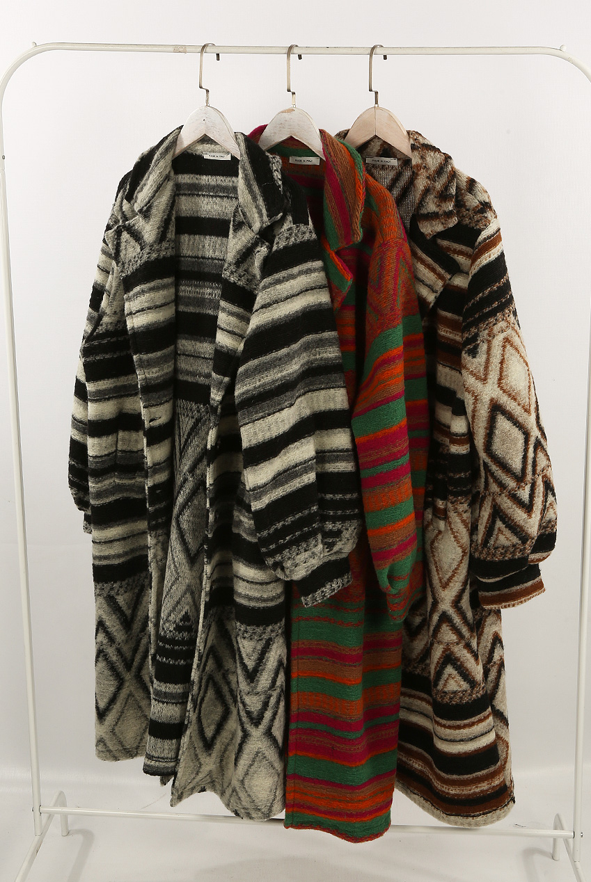 Aztec Wool Coat- Buy Fashion Wholesale in The UK