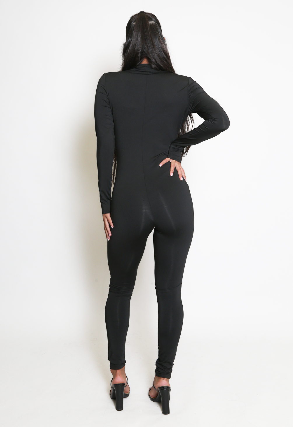 High Neck Zip Up Unitard - Buy Fashion Wholesale in The UK