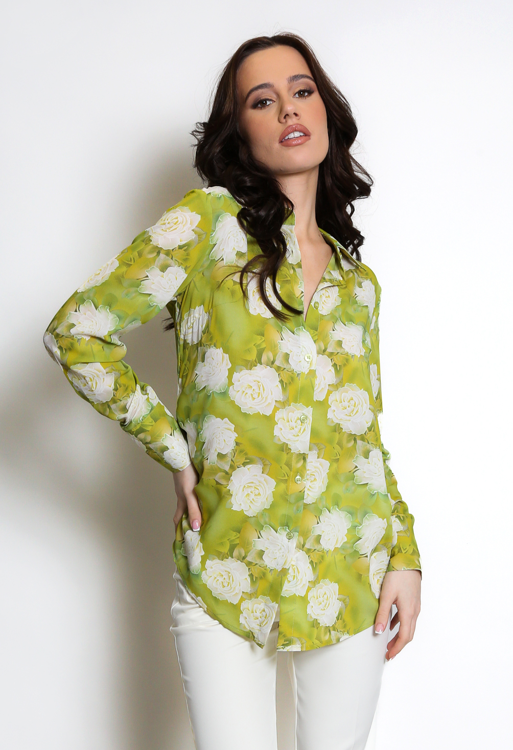 Rose Print Blouse - Buy Fashion Wholesale in The UK