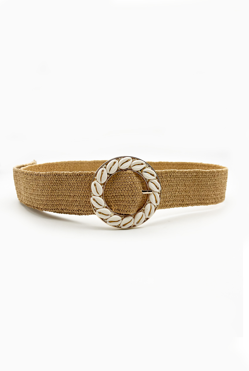 Shell Buckle Woven Belt - Buy Fashion Wholesale in The UK