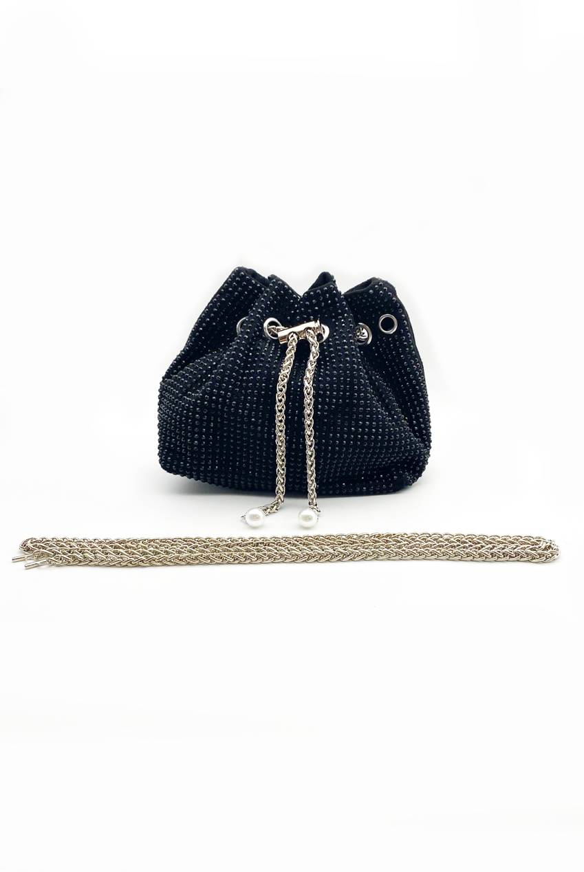Silver Stud Drawstring Bucket Bag - Buy Fashion Wholesale in The UK