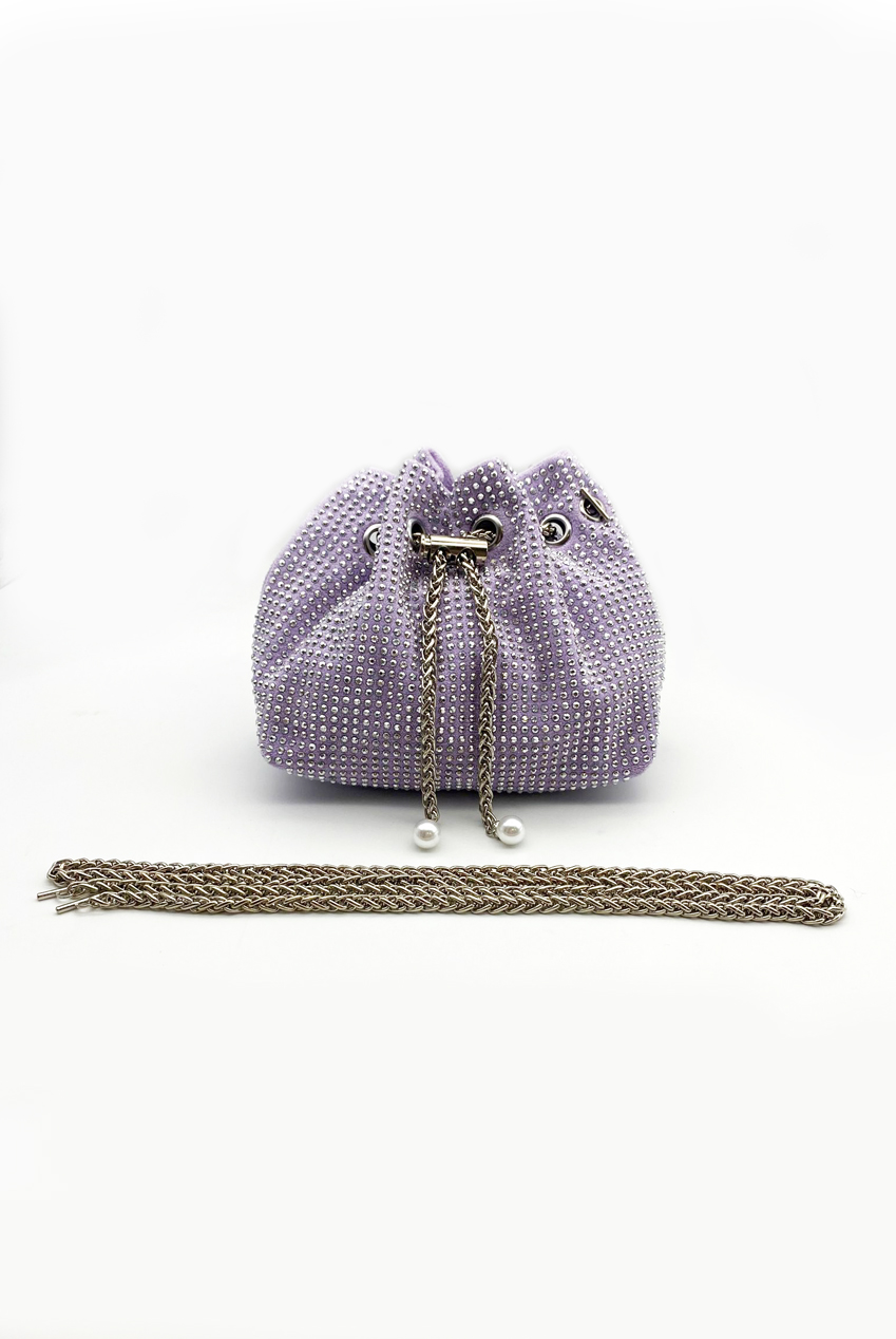 Silver Stud Drawstring Bucket Bag - Buy Fashion Wholesale in The UK