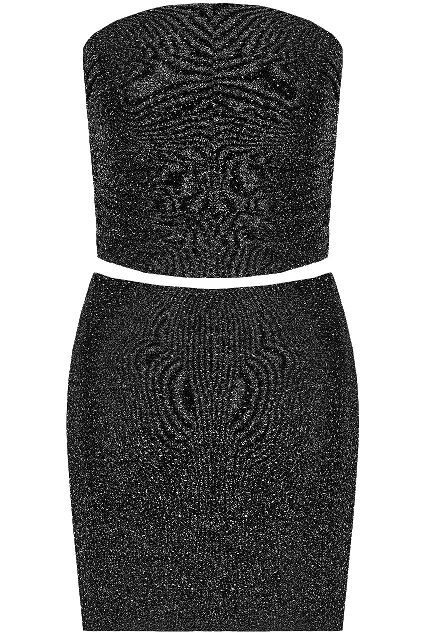 Embellished Bandeau Crop Top And Mini Skirt Set - Buy Fashion Wholesale ...