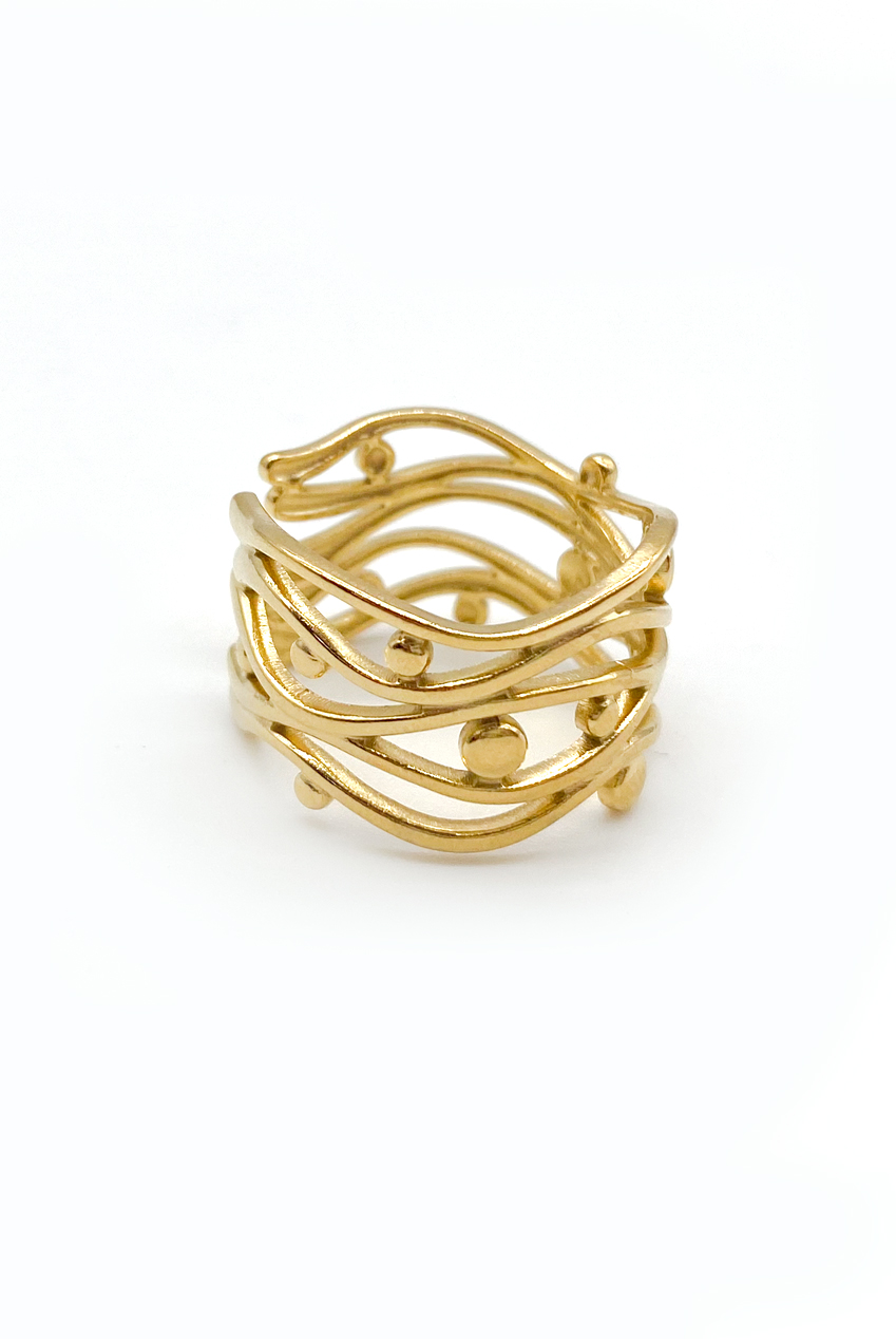 Cut Out Chunky Stainless Steel Adjustable Ring - Buy Fashion Wholesale ...
