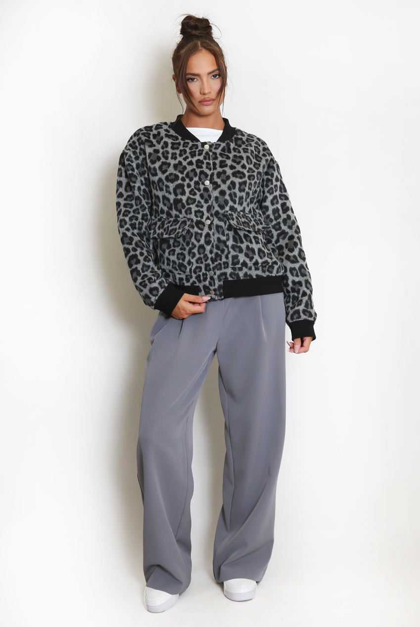 Leopard Bomber Jacket - Buy Fashion Wholesale in The UK