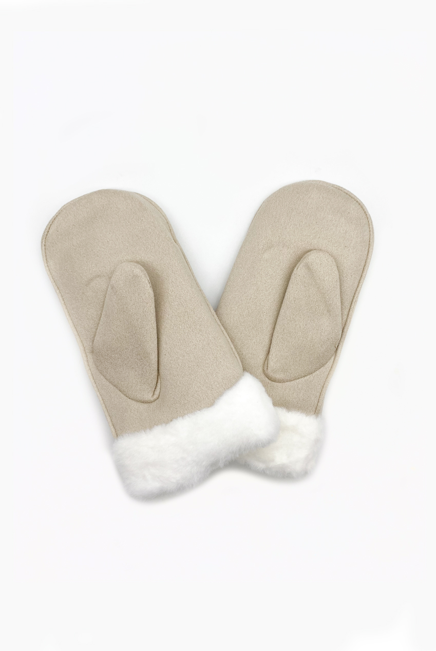 Faux Suede Mitten - Buy Fashion Wholesale in The UK