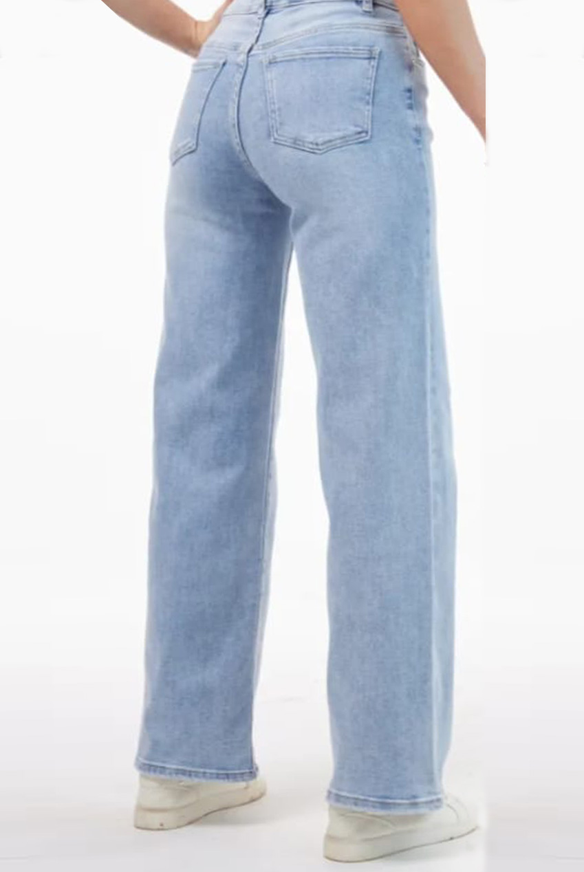 Denim Blue Dad Jeans - Buy Fashion Wholesale in The UK