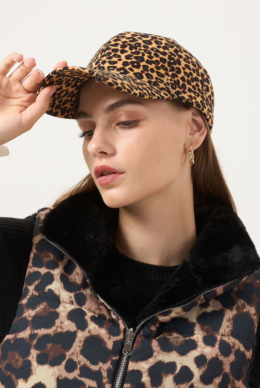 Camel Leopard Baseball Cap - Buy Fashion Wholesale in The UK