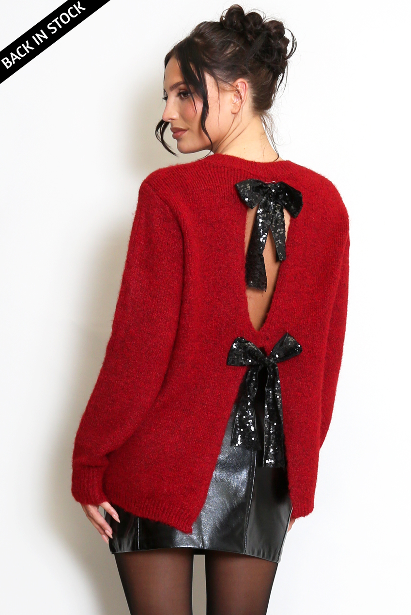 Bow Back Jumper - Buy Fashion Wholesale in The UK