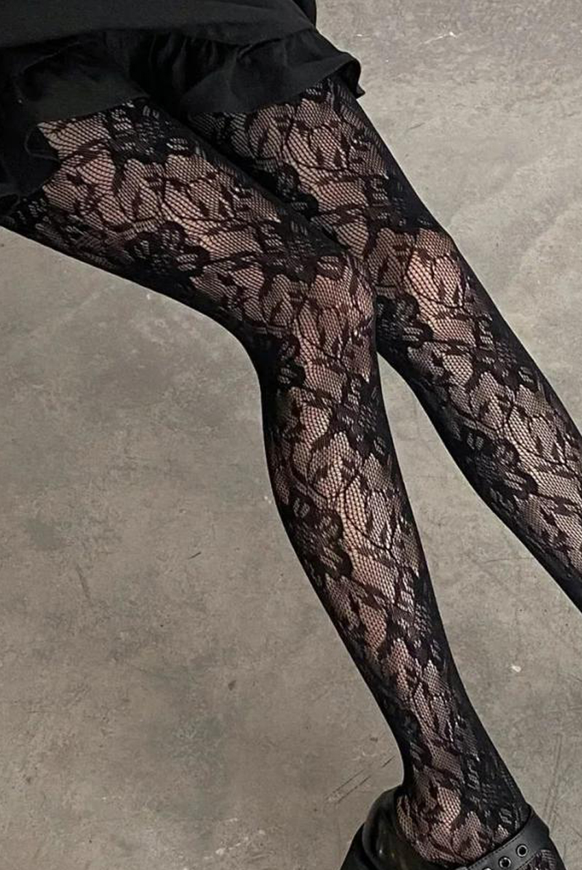 Floral Fish Net Tights - Buy Fashion Wholesale in The UK