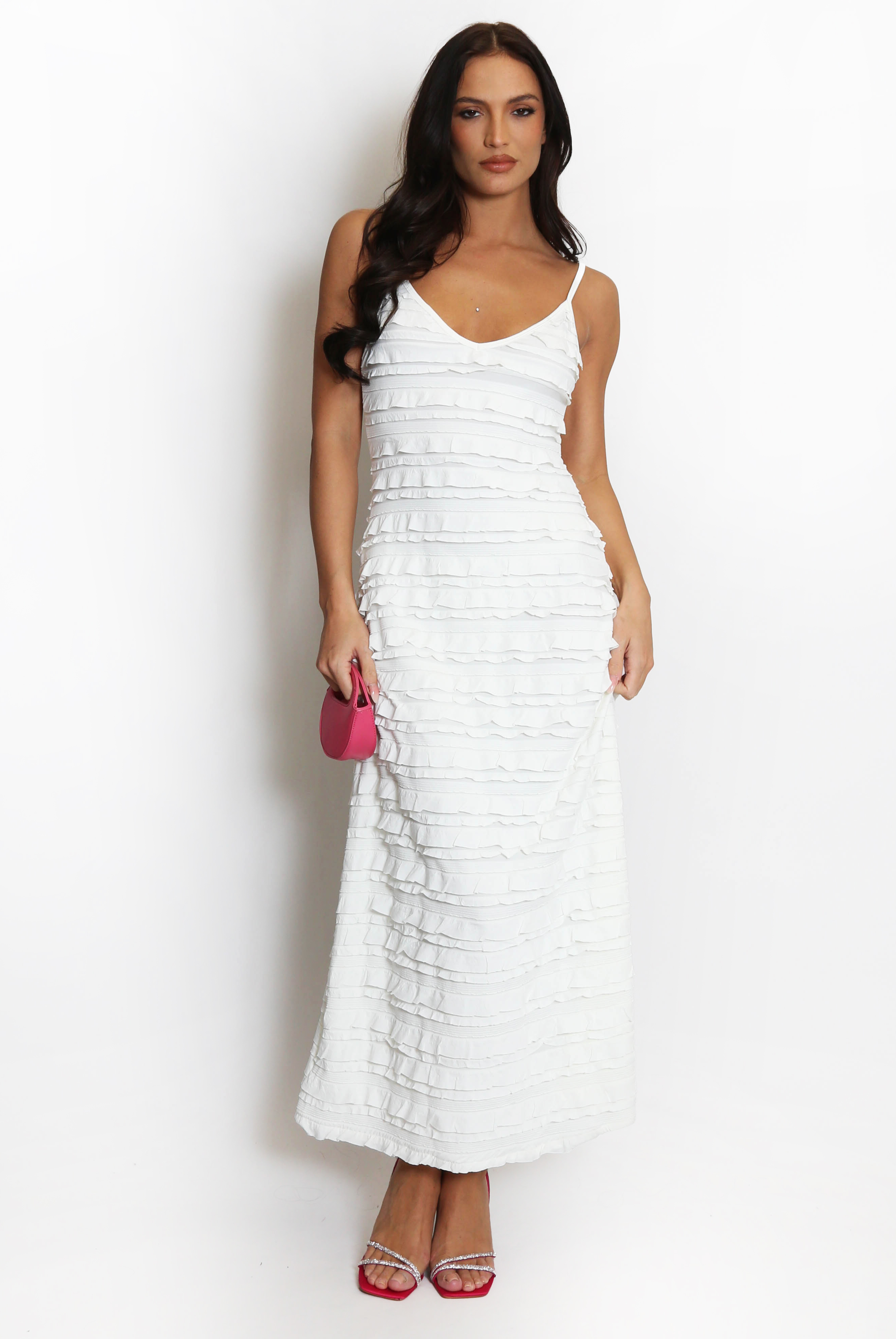 Strappy Textured Maxi Dress- Buy Fashion Wholesale in The UK