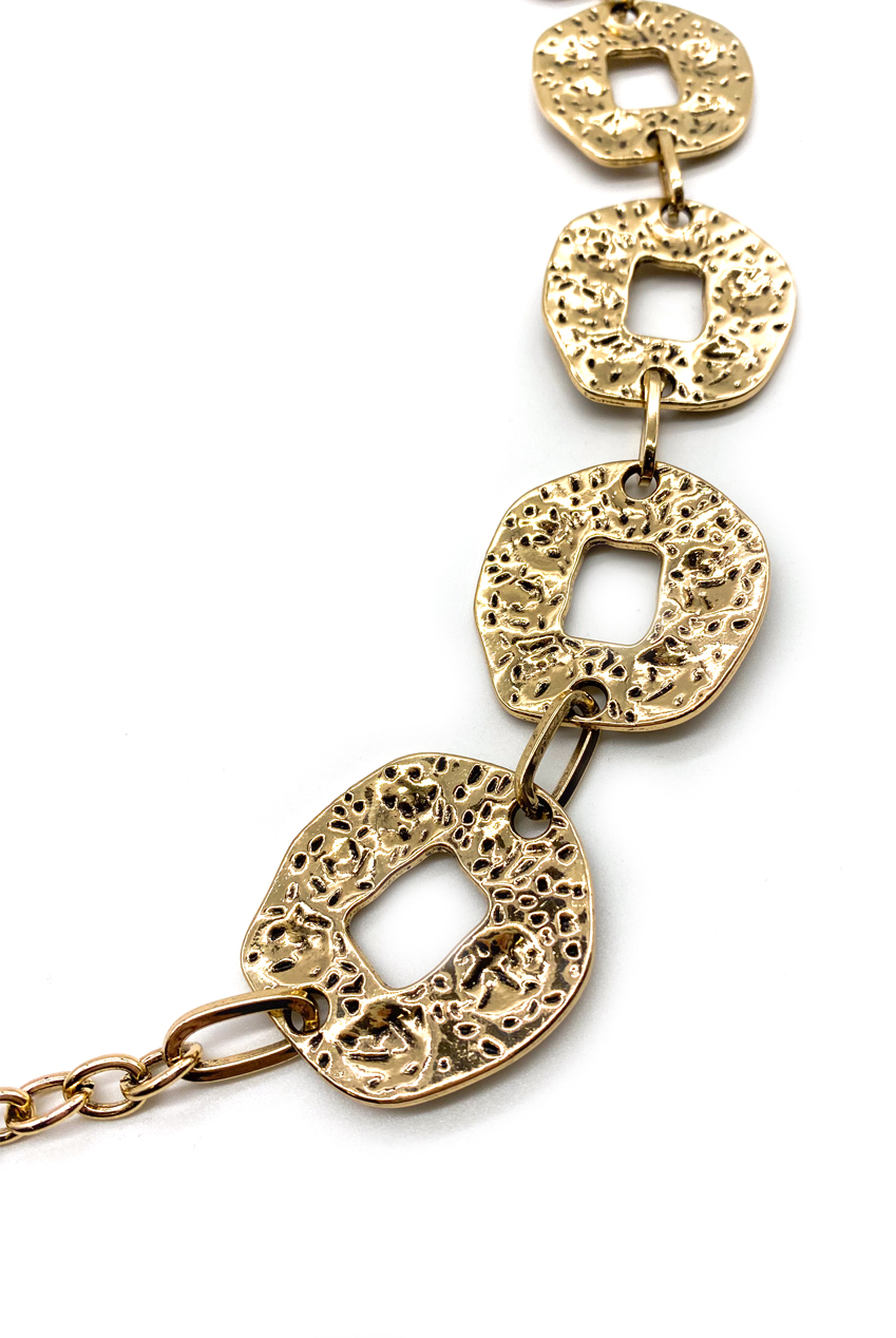 Embossed Circular Chain Belt Buy Fashion Wholesale in The UK