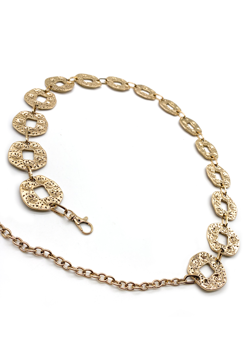 Embossed Circular Chain Belt Buy Fashion Wholesale in The UK