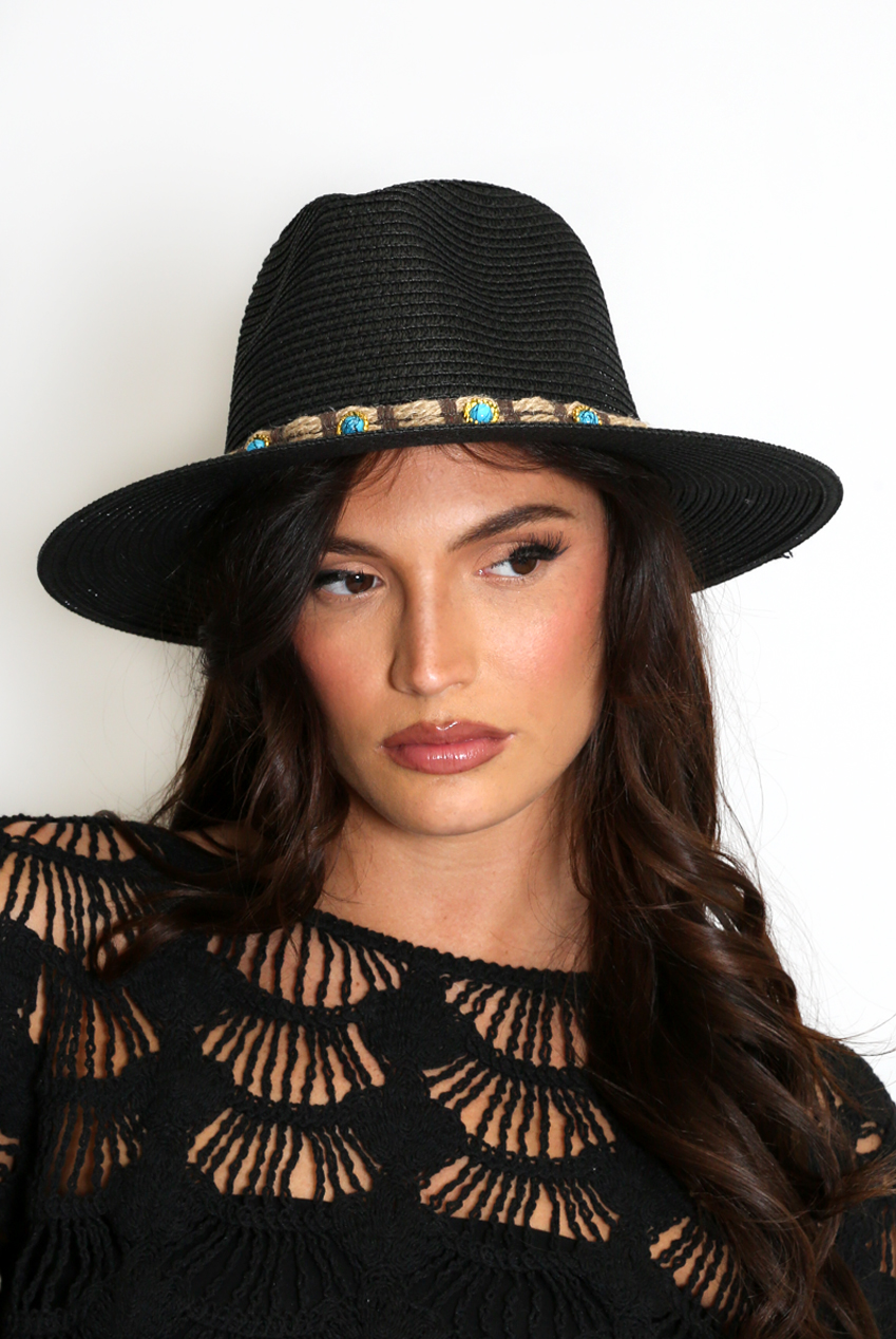 Fedora With Western Style Band - Buy Fashion Wholesale in The UK