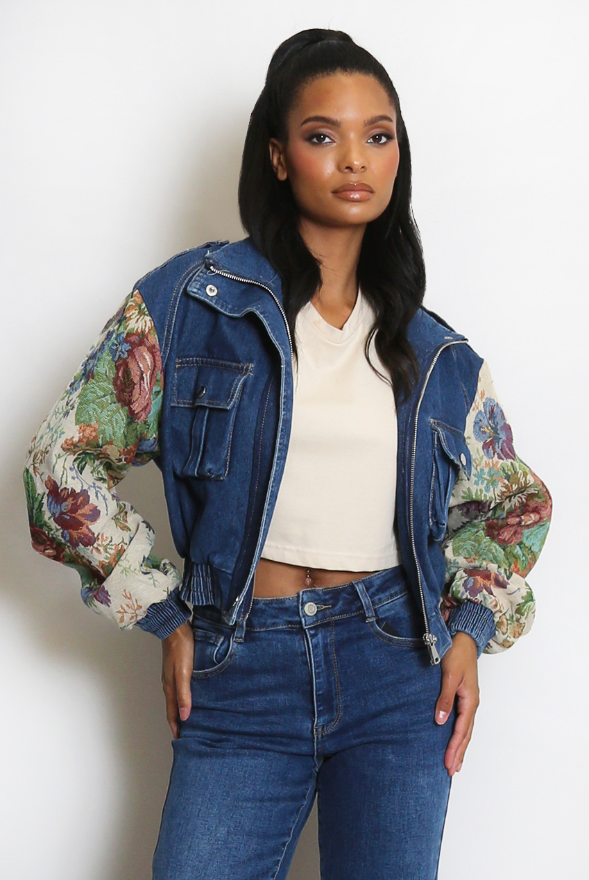 Vintage Sleeve Denim Jacket - Buy Fashion Wholesale in The UK