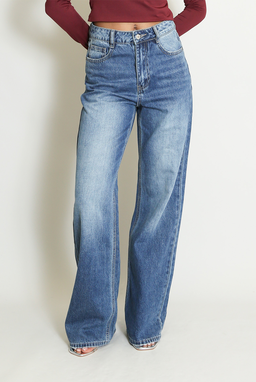 New York Denim Blue Boyfriend Jeans - Buy Fashion Wholesale in The UK