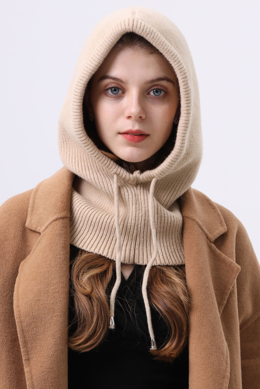 Draw String Knitted Hood - Buy Fashion Wholesale in The UK