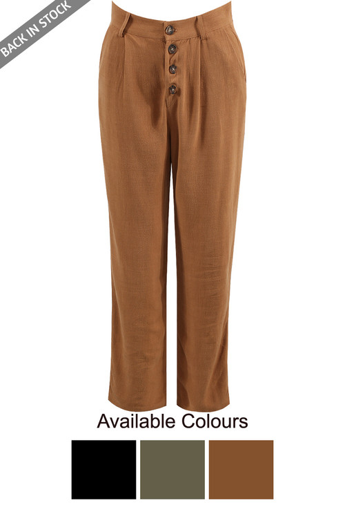 Front Buttoned Tailored Pants - Buy Fashion Wholesale in The UK