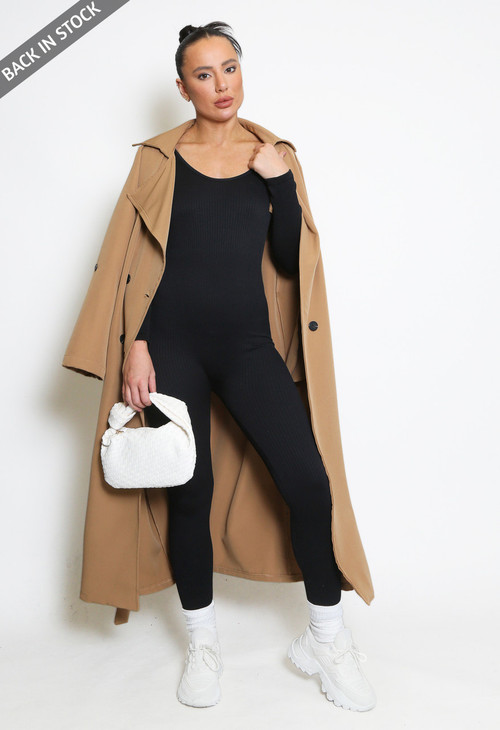 Long Sleeve Ribbed Unitard - Buy Fashion Wholesale in The UK