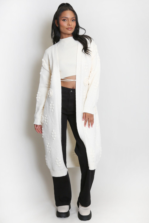 Chunky Knit Longline Cardigan - Buy Fashion Wholesale in The UK