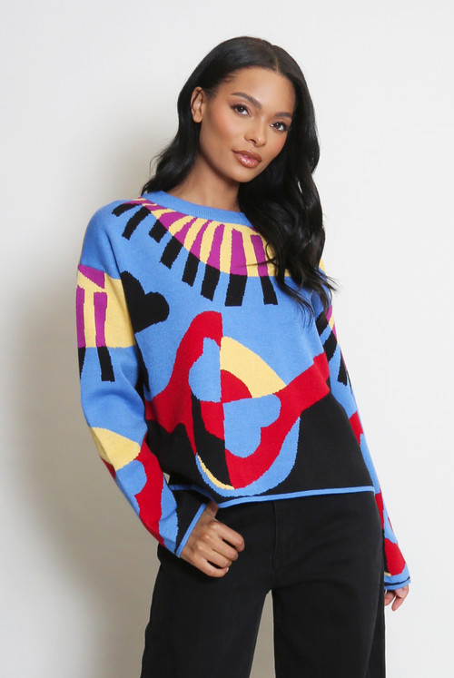 Art Deco Print Jumper - Buy Fashion Wholesale in The UK