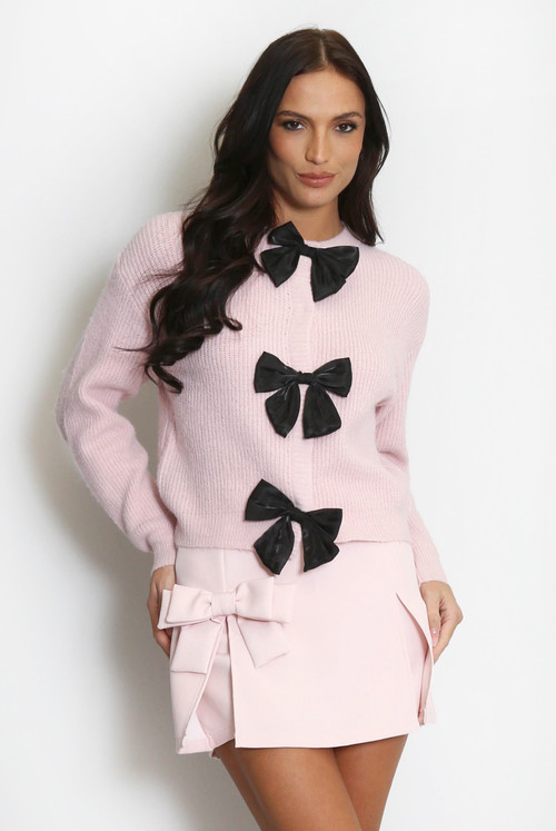 Bow Front Cardigan- Buy Fashion Wholesale in The UK