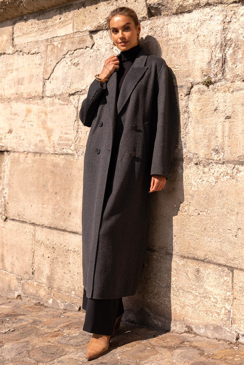 Longline Wool Blend Coat - Buy Fashion Wholesale in The UK