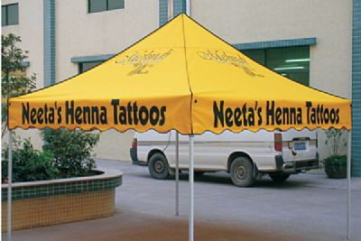 Customized Canopy Tops and Side Walls - California Palms