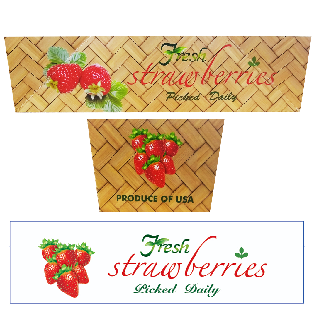 Strawberry Tray 3-Pack 210 Pieces