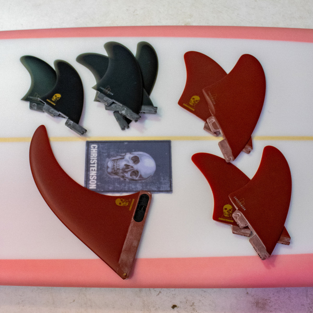 FCS II Christenson PG 9in Longboard Fin in Blood Red - TRIGGER BROS ...