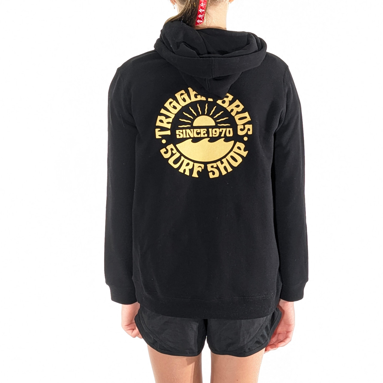 Trigger Bros Dayzed Hoodie Mens In Black Trigger Bros Surfboards Pty