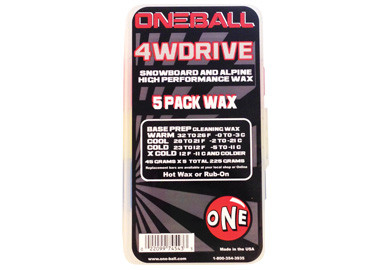 One Ball Jay 4WD 5 pack Wax 225g - TRIGGER BROS. SURFBOARDS PTY. LTD.