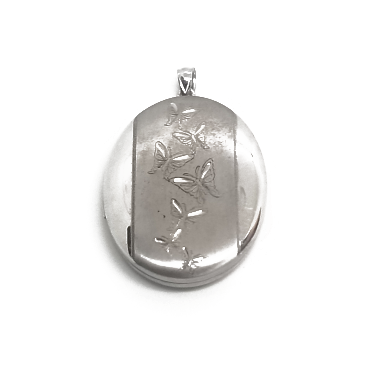 Sterling Silver Butterfly Locket