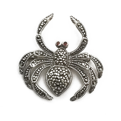 Sterling Silver Spider Brooch