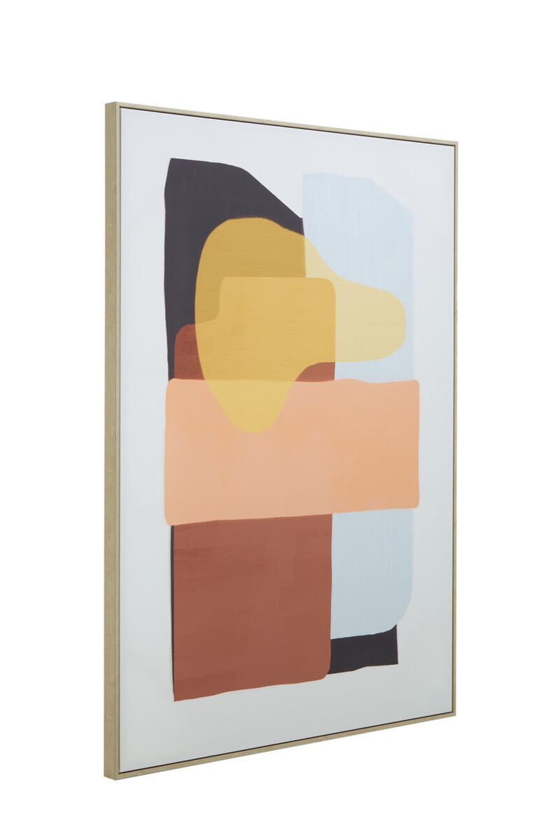 Astratto Multi Coloured Canvas Wall Art-Premier Housewares