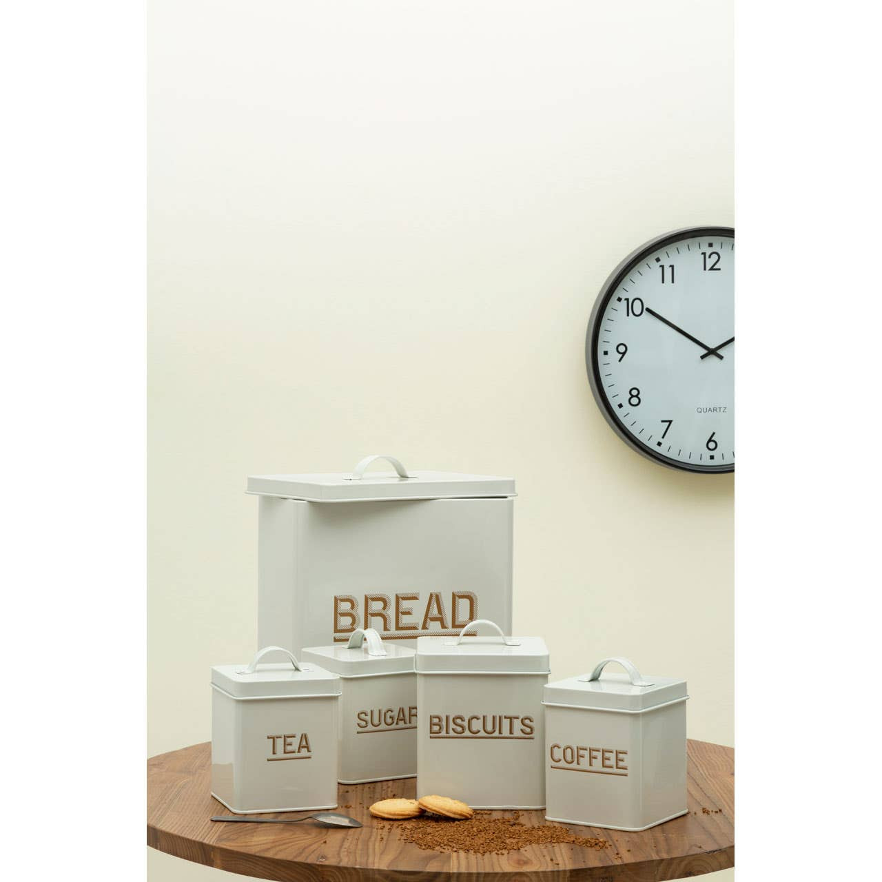 Easton 5 Piece Grey Kitchen Storage Set-Premier Housewares