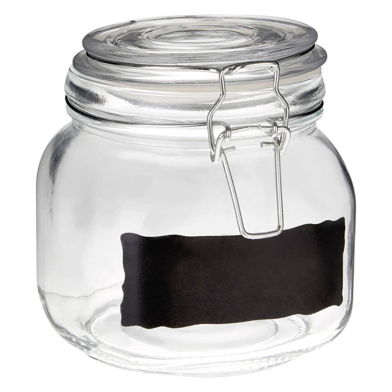 Grocer 900ml Glass Storage Jar with Clip Top Lid-Premier Housewares
