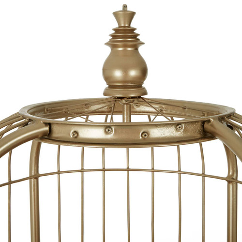 Mantis 3 Tier Champagne Gold Birdcage Shelf Unit-Premier Housewares