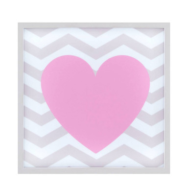 Pink Heart LED Light Box-Premier Housewares