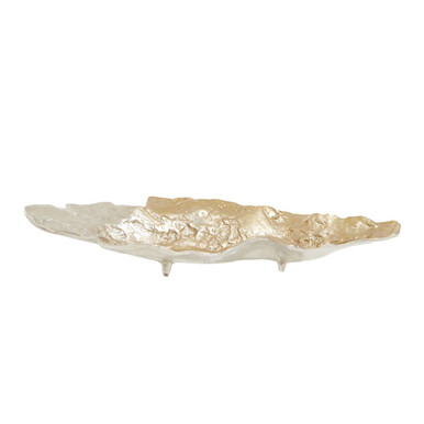 Dion Small Ombre Silver and Gold Finish Dish-Premier Housewares