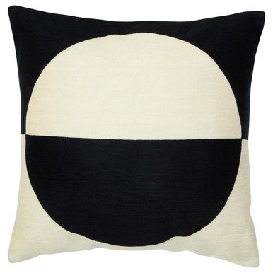 Bosie Ozella Cream and Black Cushion-Premier Housewares