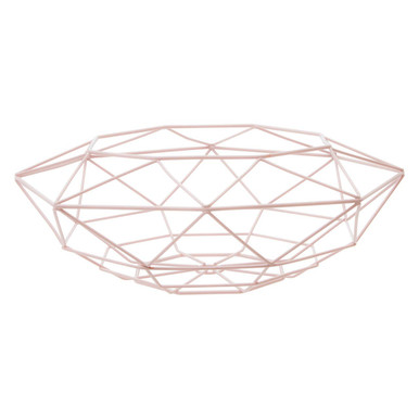 Vertex Pink Finish Fruit Basket-Premier Housewares