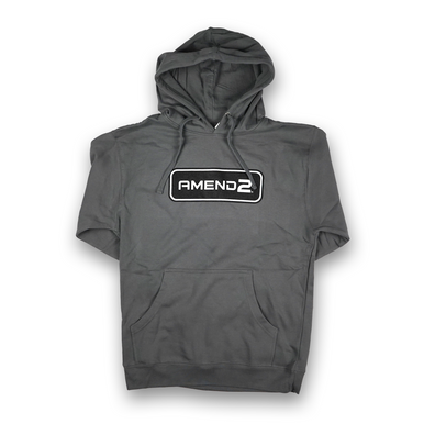 Amend2 Magazines Amend2® Dark Grey Logo Hoodie