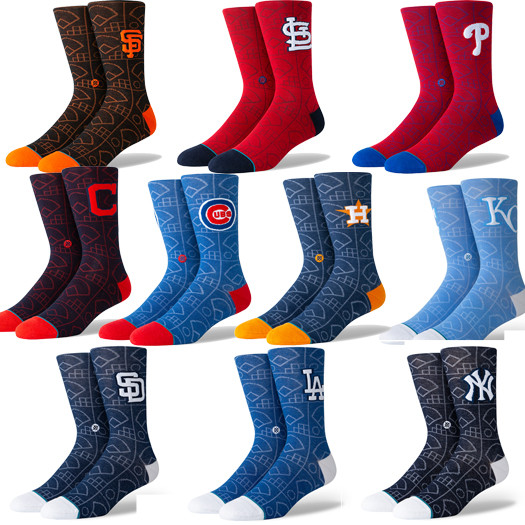 Stance Scorebook MLB Team Baseball Socks - Bases Loaded