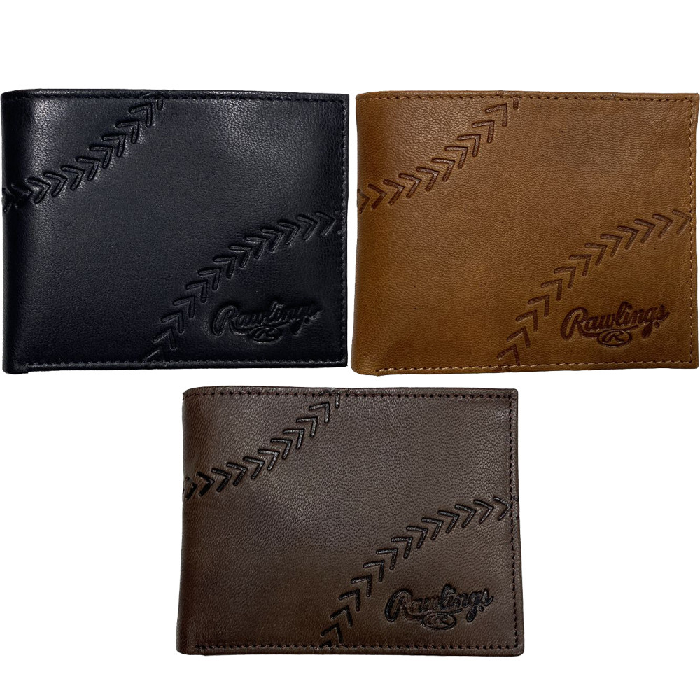 Rawlings Stitch Debossed Bi-Fold Wallet