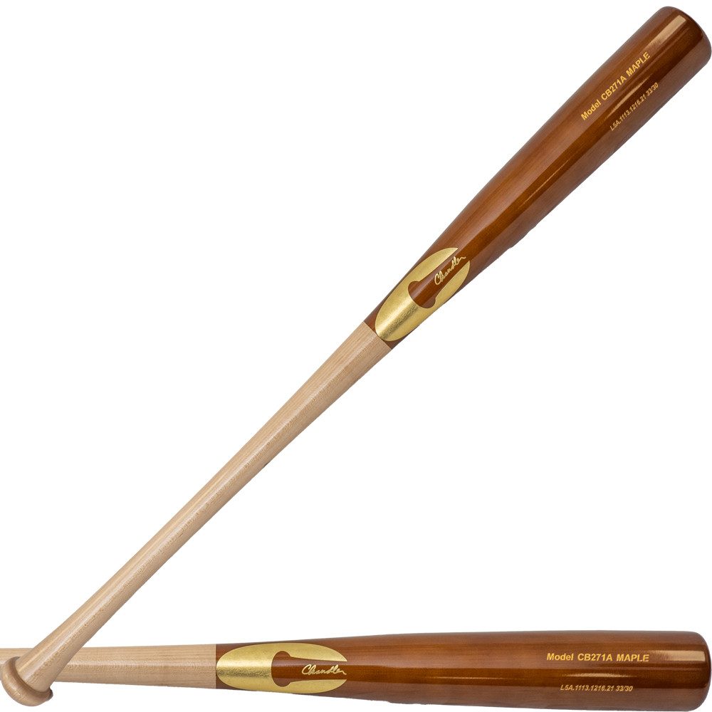 Chandler CB271A Pro Model Maple Wood Baseball Bat