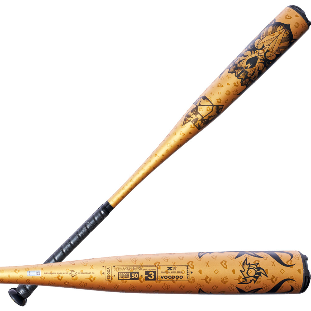 2023 DeMarini Voodoo One Gold -3 BBCOR Baseball Bat Balanced 1-Piece ...