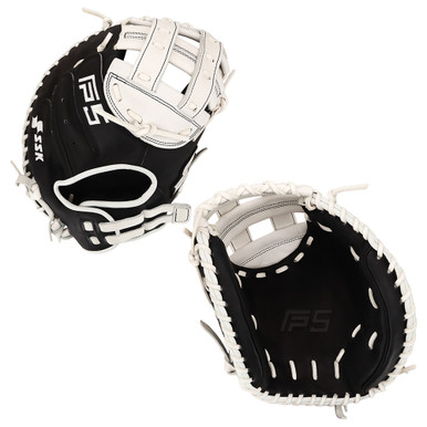 SSK FP5 34" Fastpitch Softball Catcher's Mitt FP5-3400BLKWHT12