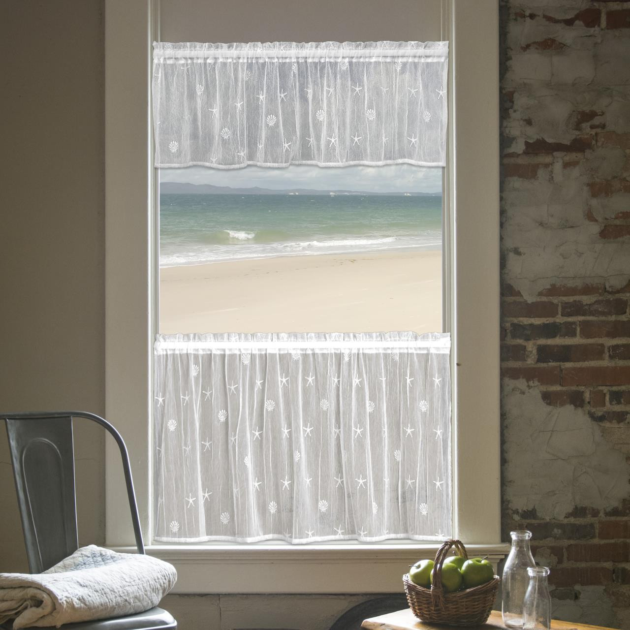 Sand Shell Lace Curtain Collection by Heritage Lace | Paul's Home Fashions
